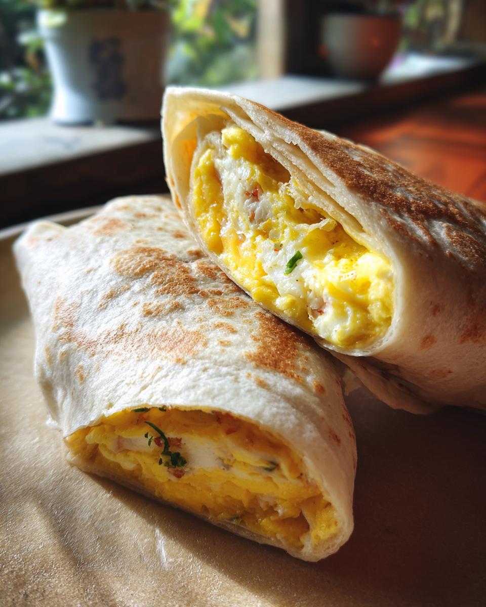 Quick & Easy: 2-Step Simple Egg & Cheese Breakfast Wraps