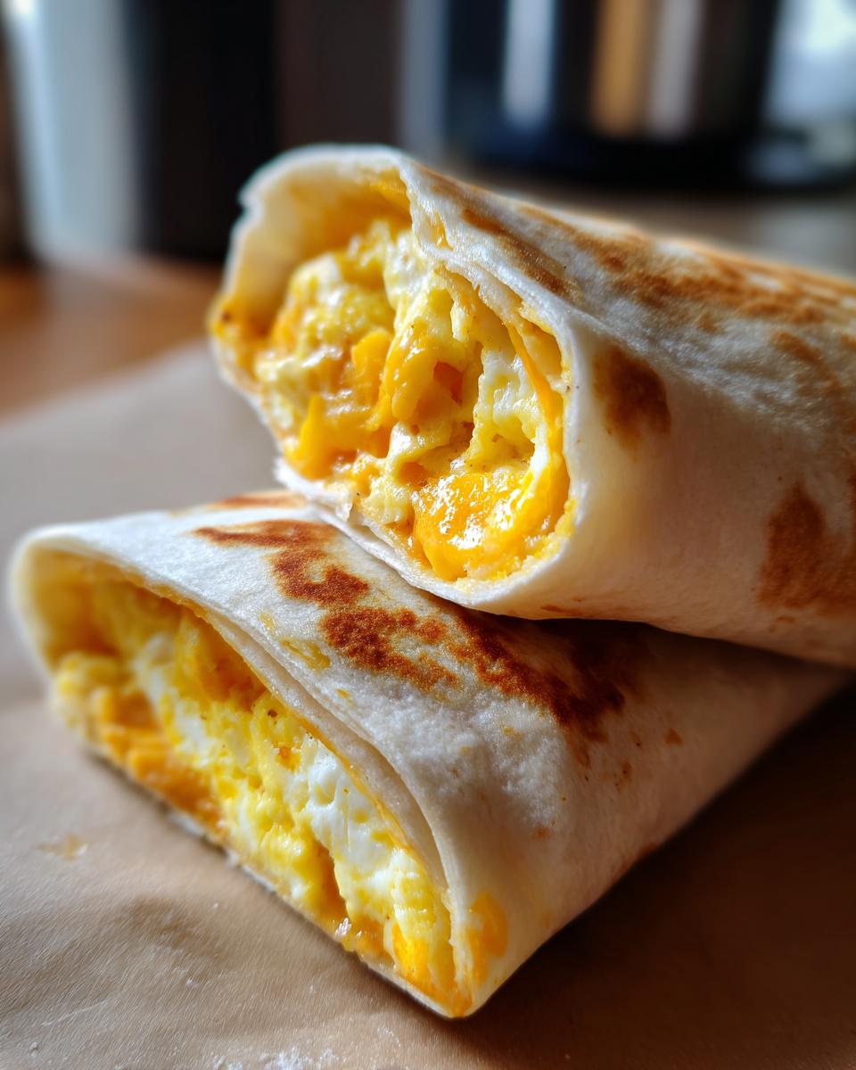 Quick & Easy: 2-Step Simple Egg & Cheese Breakfast Wraps